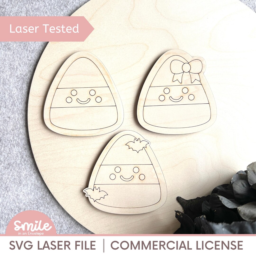 Candy Corn Color Kit SVG: Laser Cut Halloween Craft (digital Download ...