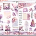 NEW Format Spring Peonies 6-page Deluxe Weekly Planner Sticker Kit ...