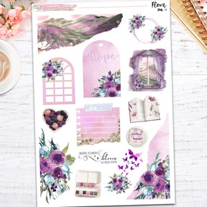 Flora - Journaling-stickers/layering Sticker Kit-journal - Etsy