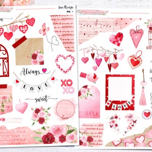 Love Always -journaling-stickers/layering Sticker Kit-journal - Etsy