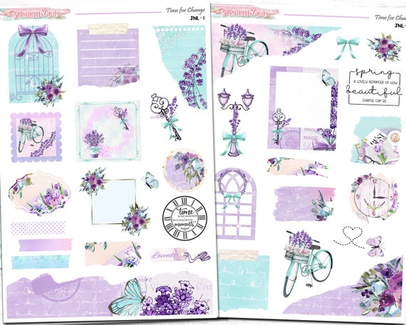 Time for Change-journaling-stickers/layering Sticker | Etsy