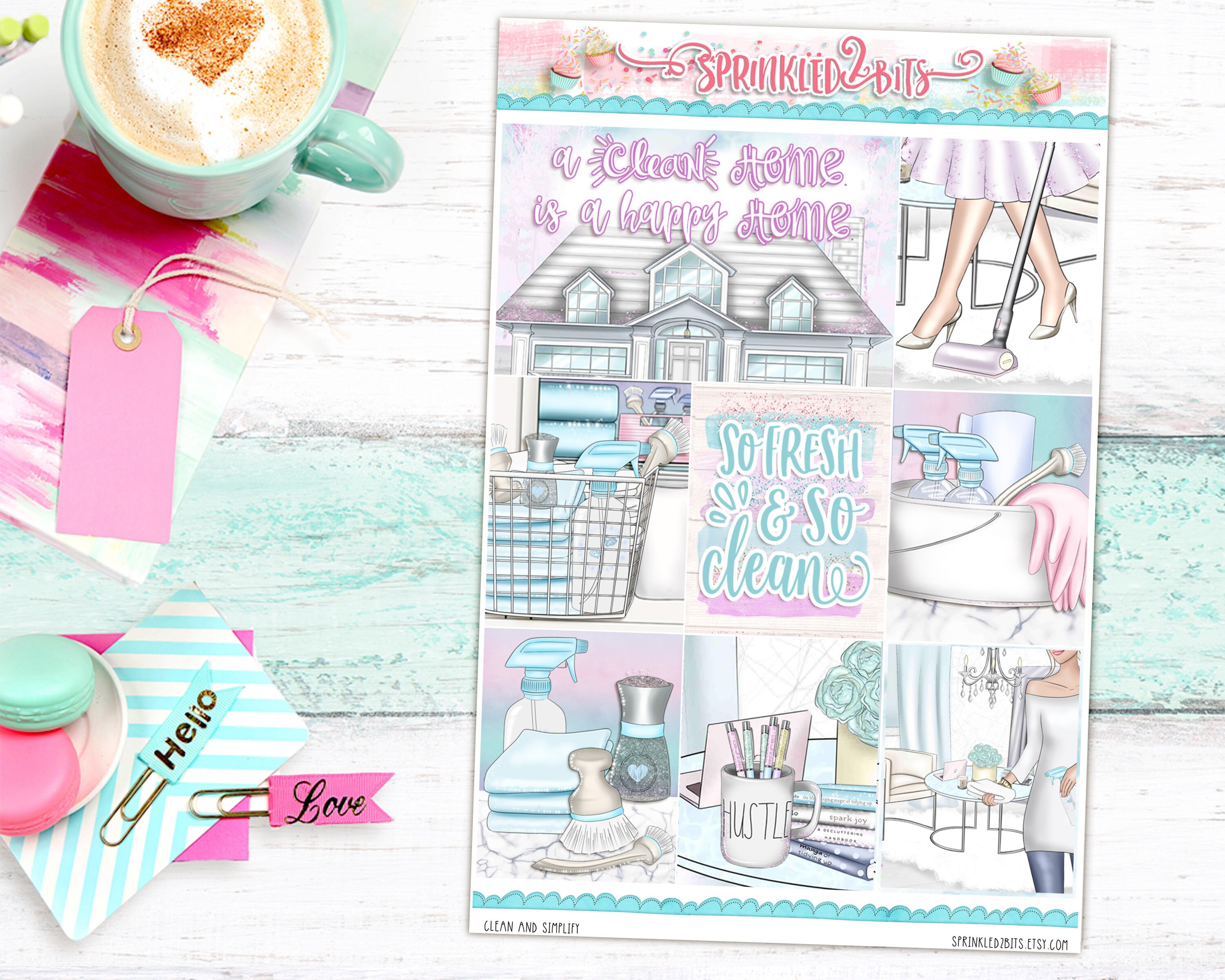 Clean and Simplify 10 Sheet Ultimate Planner Sticker Bundle - Etsy