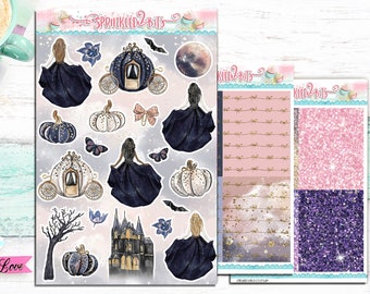 Enchanted Night 8 Page Deluxe Weekly Planner Sticker Kit for Erin ...