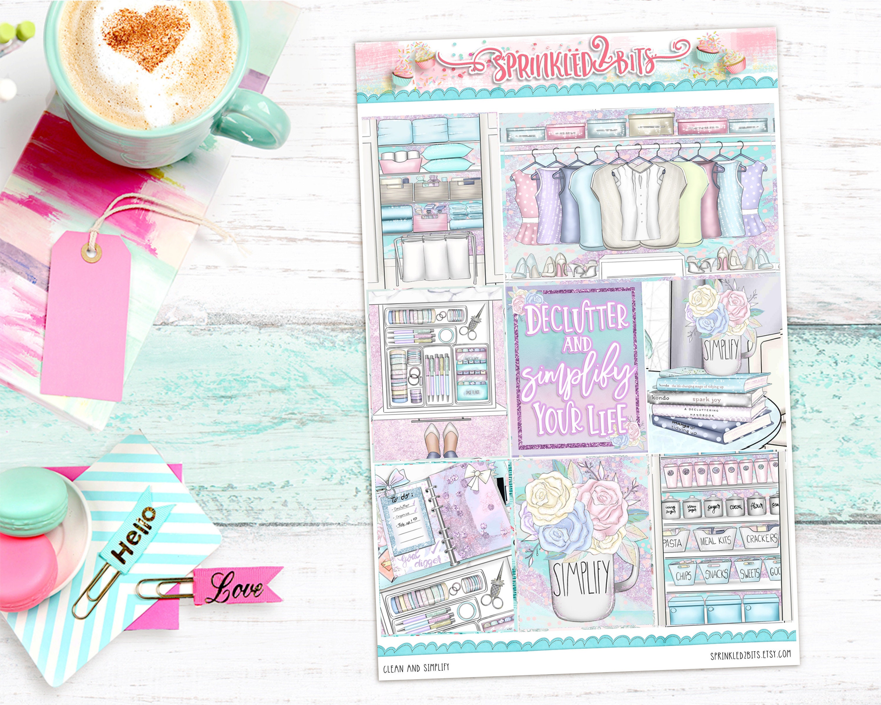 Clean and Simplify 10 Sheet Ultimate Planner Sticker Bundle - Etsy