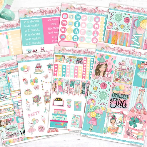 Deluxe Weekly Planner Sticker Kit - Etsy
