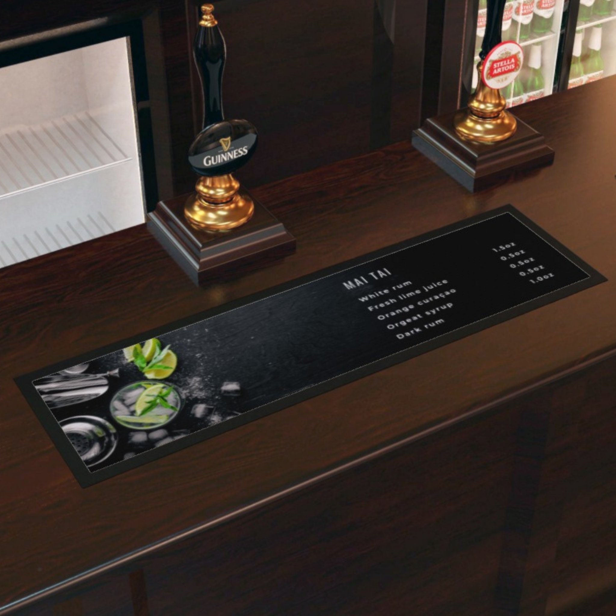 Personalised Cocktail Recipe Bar Runner Insert Your Own - Etsy UK