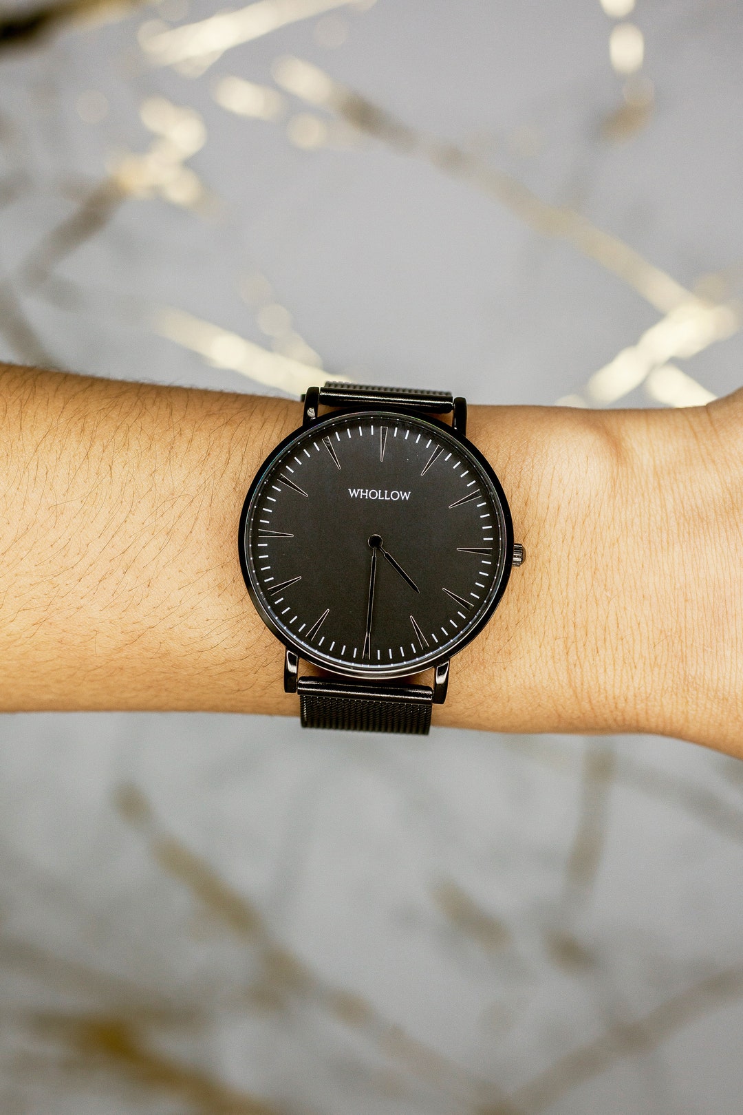 Reloj clásico vintage / moderno unisex negro, reloj de acero a las ...