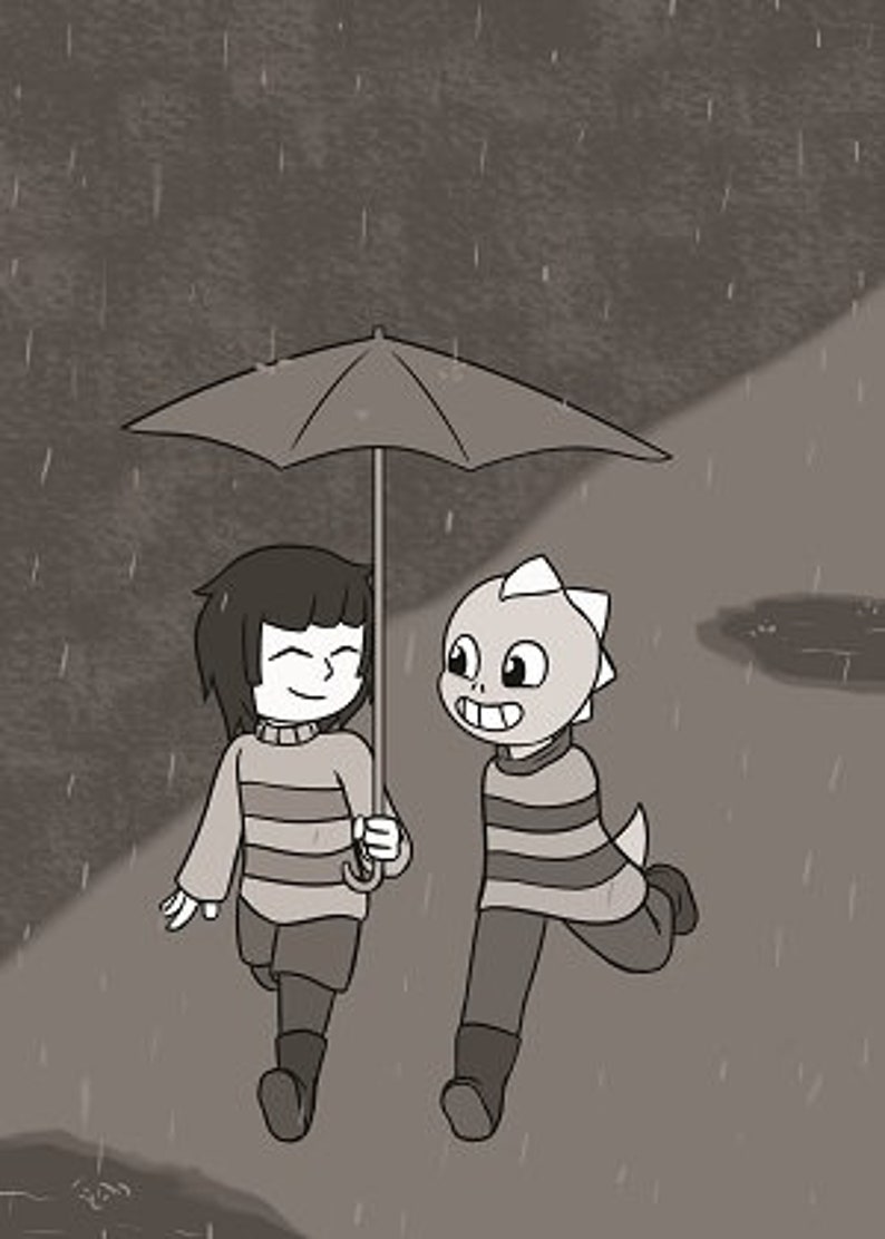 Undertale Game Fanart Print 1930 Frisk Monster Kid 5x7 Wall Art Poster ...