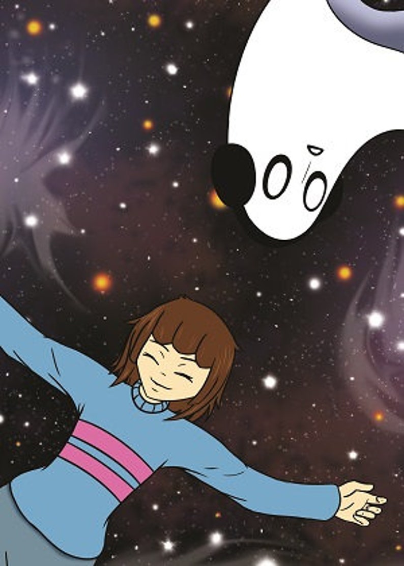 Undertale Game Fanart "feel Like Garbage" Frisk Napstablook 5x7 Wall ...