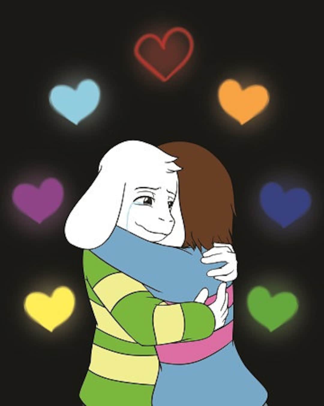 Undertale Game Fanart Print "children" Frisk Asriel 8x10 Poster Wall ...