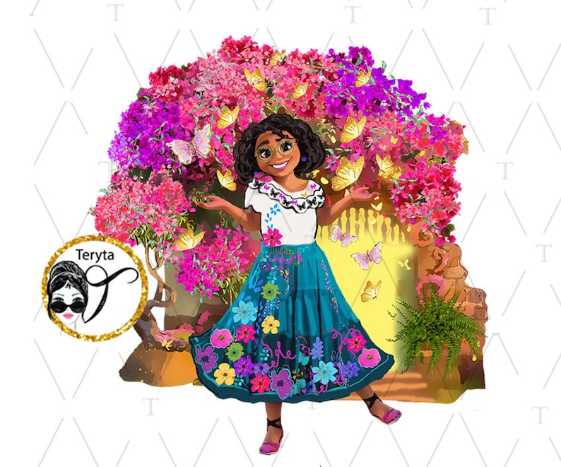Mirabel, Mirabel PNG Encanto PNG Mirabel Hand Drawn Sublimation Design ...