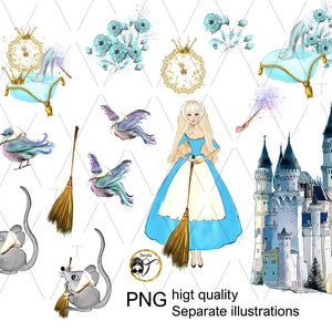 Cinderella Clipart, Fairy Tale Princess, Princess Castle, Glass Slipper ...