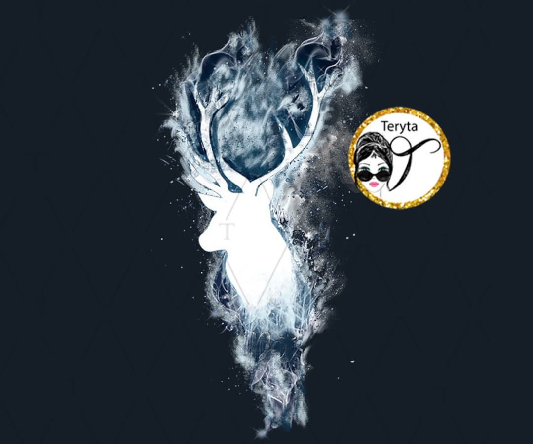 Wizard Deer Patronus PNG: Magic Stag Clipart, Sublimation Design ...