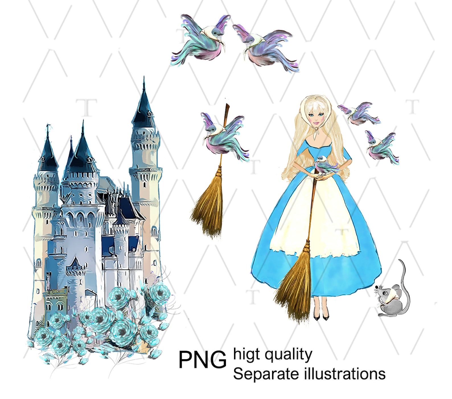 Cinderella Clipart, Fairy Tale Princess, Princess Castle, Glass Slipper ...
