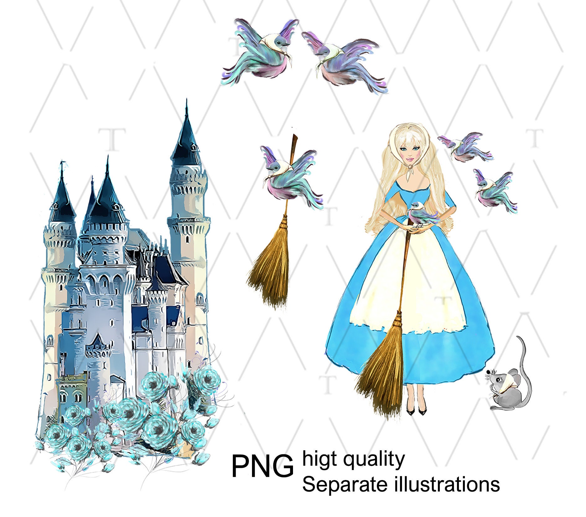 Cinderella Clipart, Fairy Tale Princess, Princess Castle, Glass Slipper ...