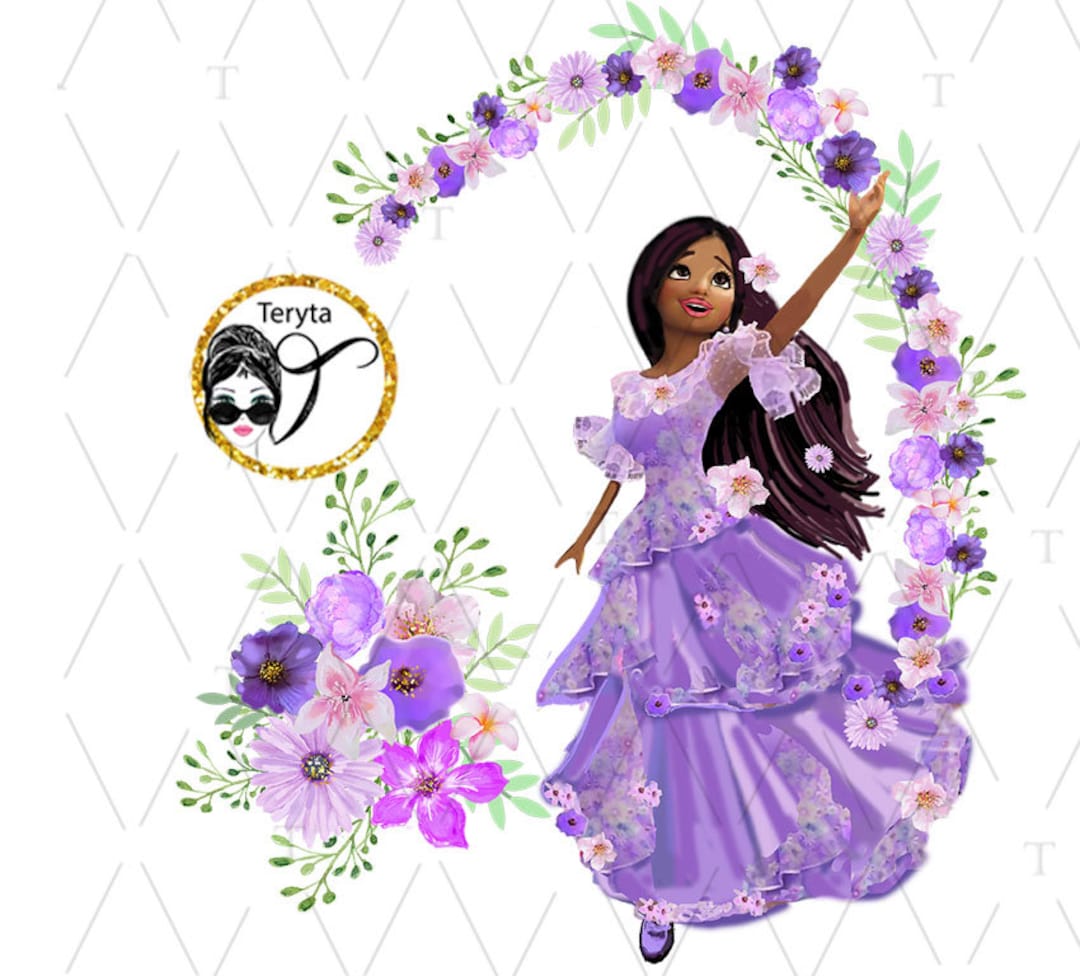 Isabela Encanto Sublimation, Isabella Madrigal Flowers PNG, Encanto PNG ...