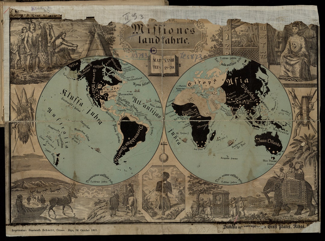 Vintage Old World Map Old Map Antique Poster Decorator Style World Map ...