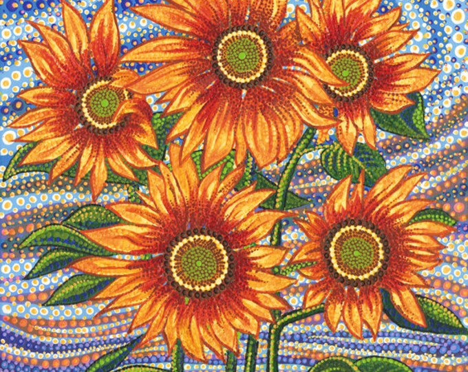 Moda Dreamscapes Sunflower Digital Panel. 100% Cotton Fabric by the ...