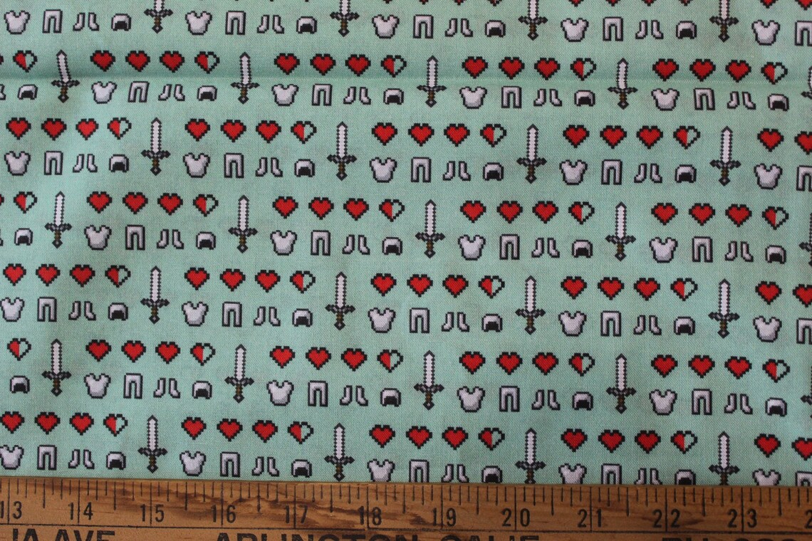 Minecraft Icons Mojang Minecraft Collection. 100% Cotton | Etsy