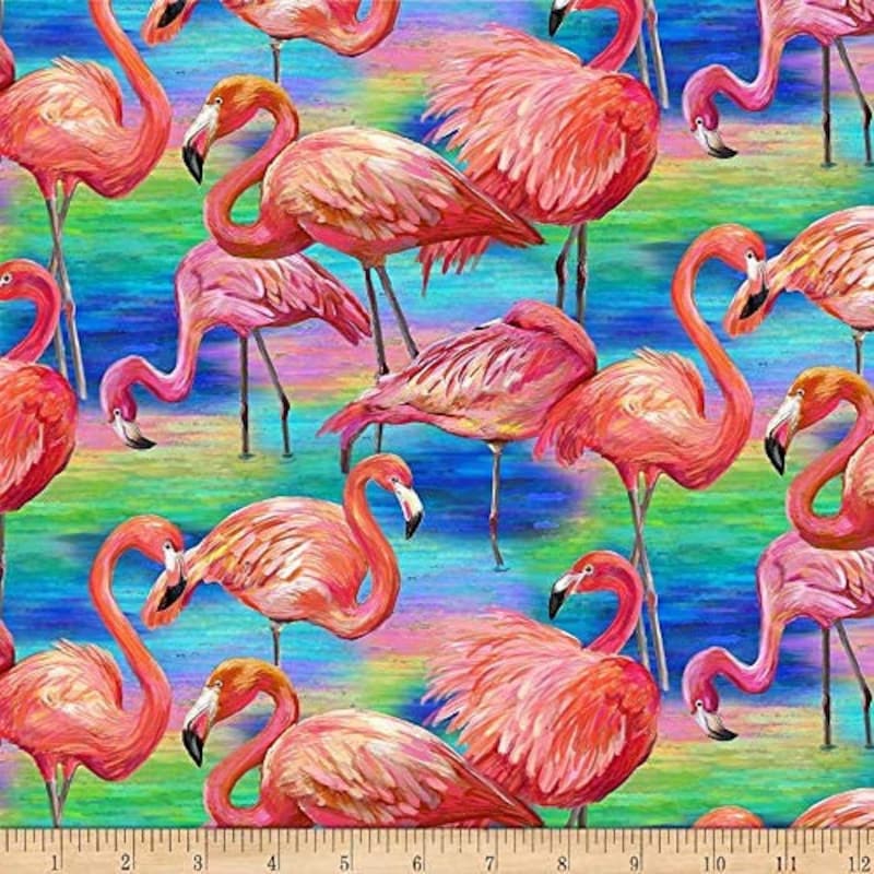 Flamingo Fabric - Etsy