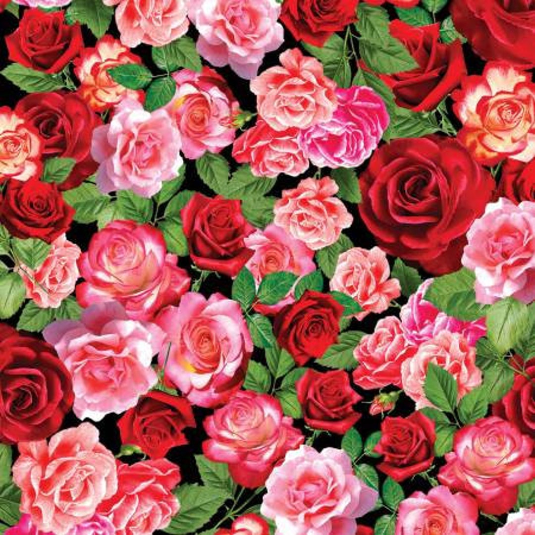 Multi Rose Garden 14518B-99. True Romance by Kanvas Collection. 100% ...