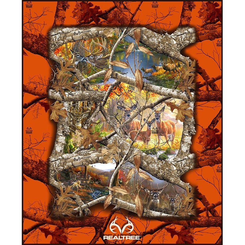 Orange Realtree Camo Wallpaper