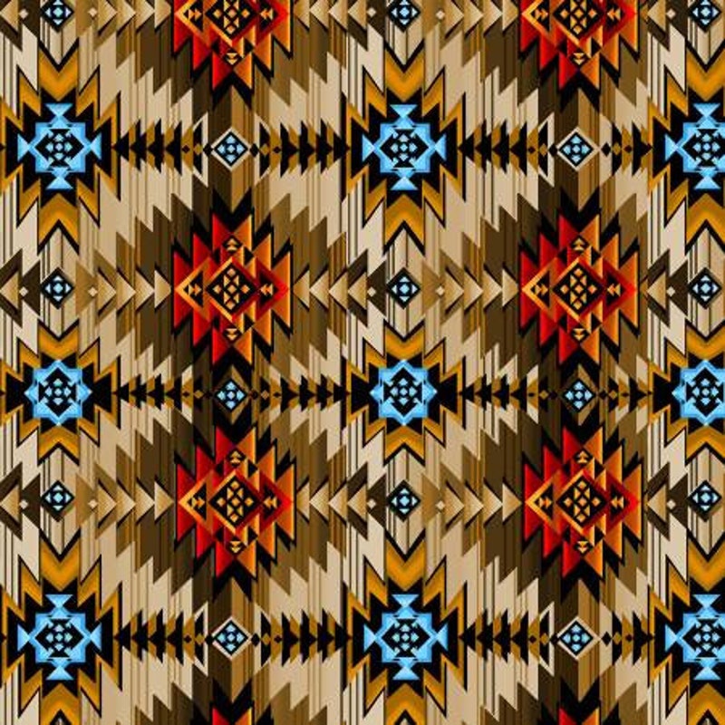 Aztec Flannel Fabric - Etsy