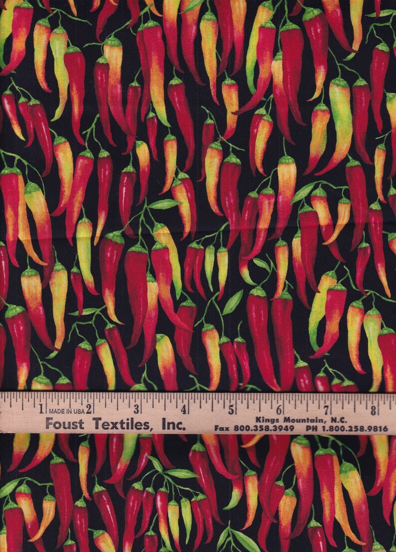 Peppers Please Lollie Snacks. 100% Cotton Fabric by the Half - Etsy