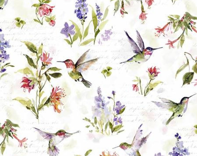 Hummingbird Floral by Susan Winget Collection. White Hummingbird ...