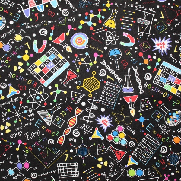 Science Fabric - Etsy