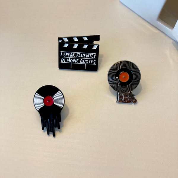 Record Player Pin - Etsy