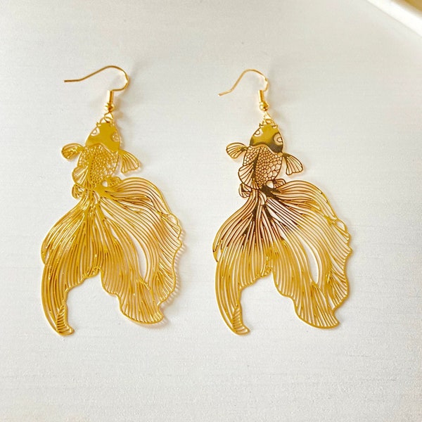 Koi Earrings - Etsy