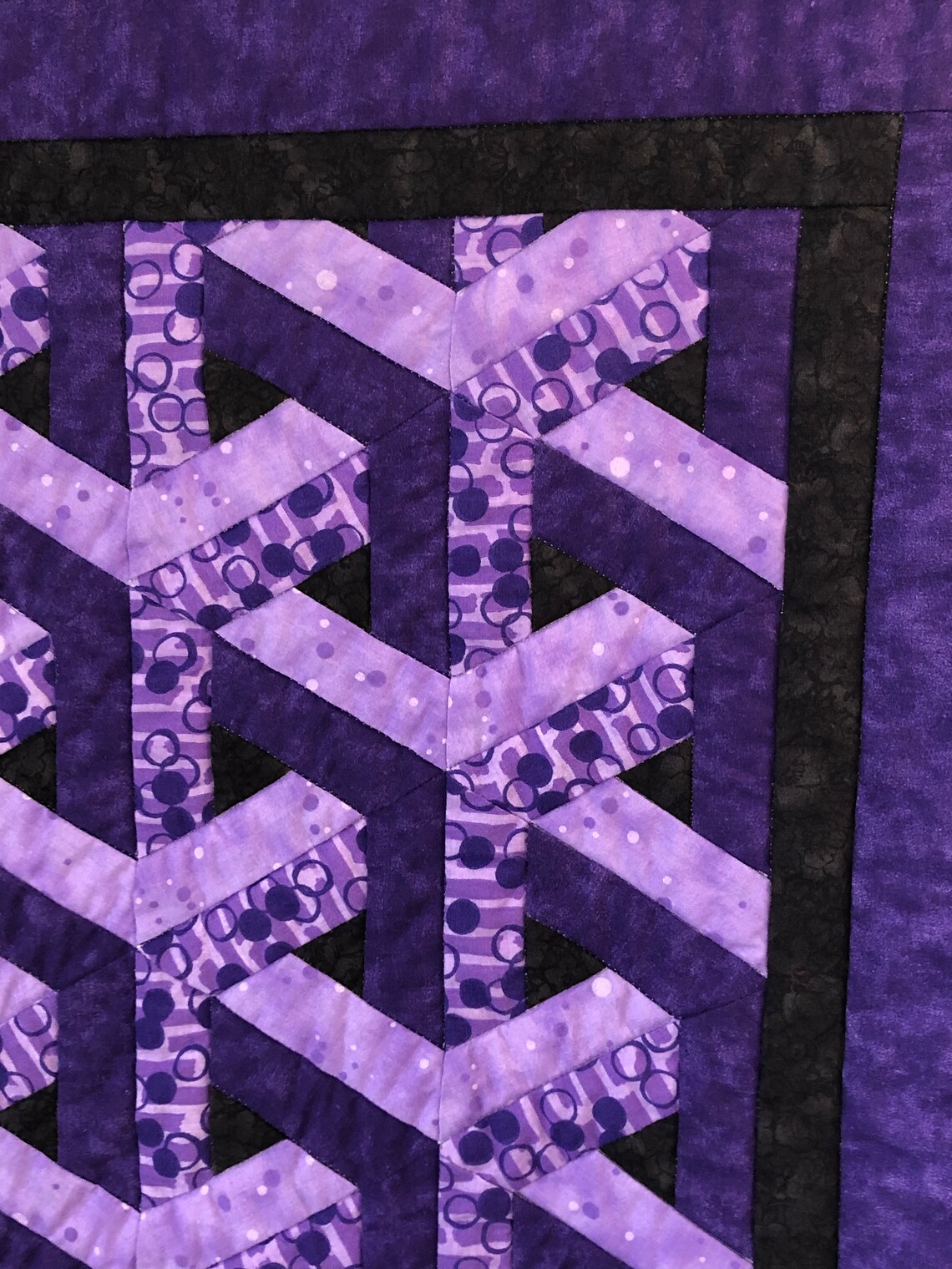 Escher Inspired Quilt (wall Hanging\table Topper) 26" X 26" Purple - Etsy
