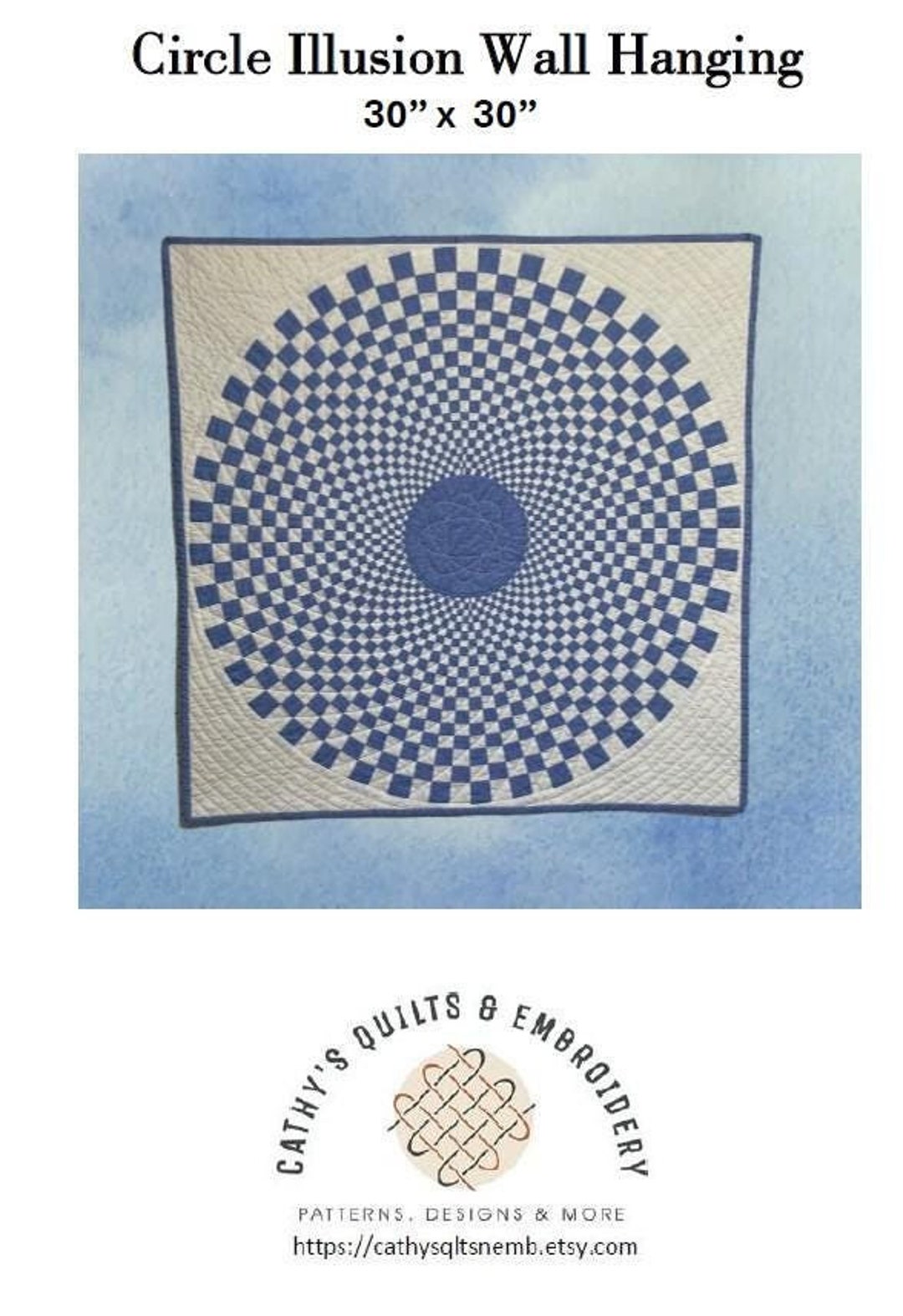 Circle Illusion Wall Quilt Pattern (PDF Download) - Etsy