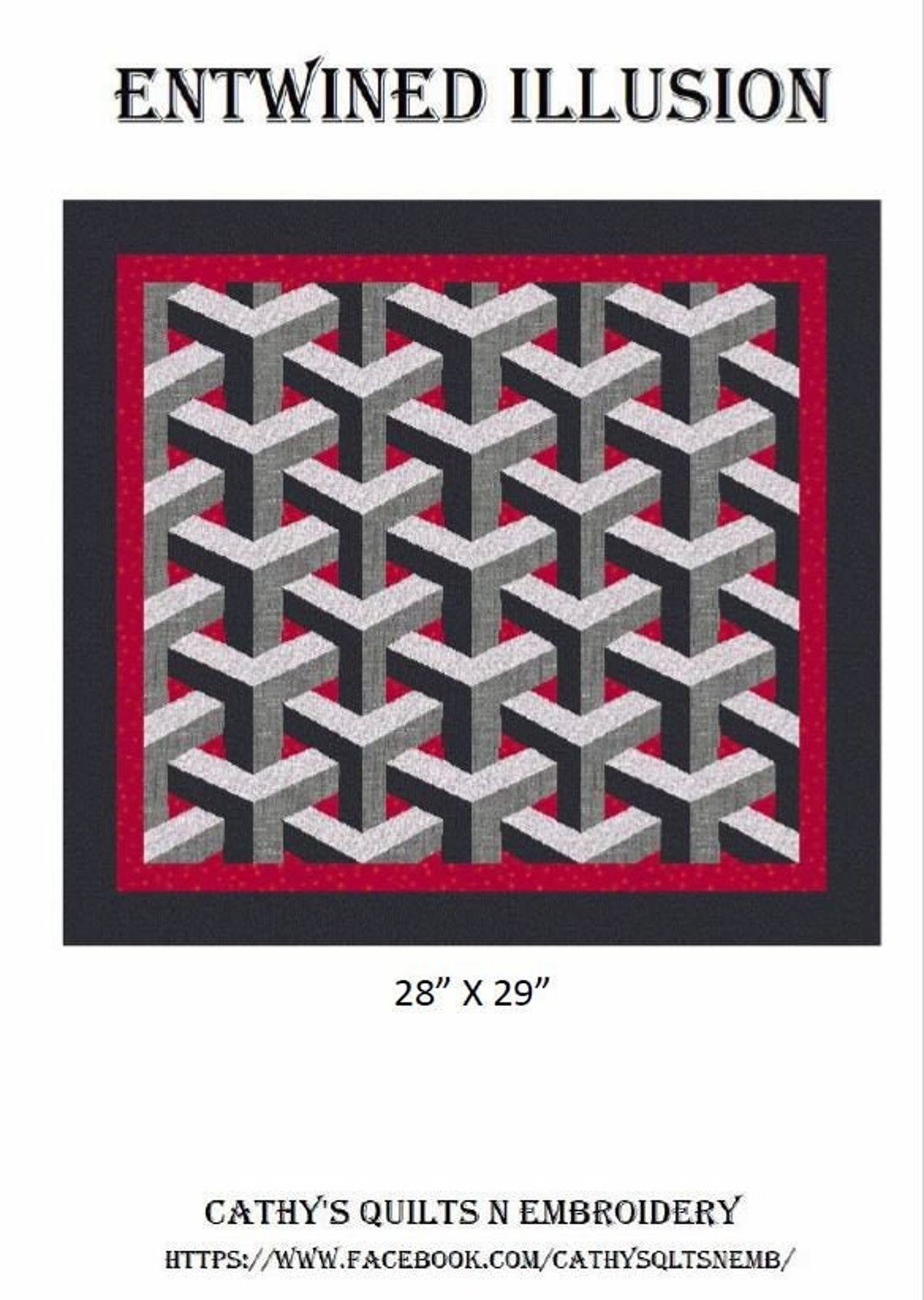 Entwined Illusion Wall Quilt Pattern (PDF Download) - Etsy