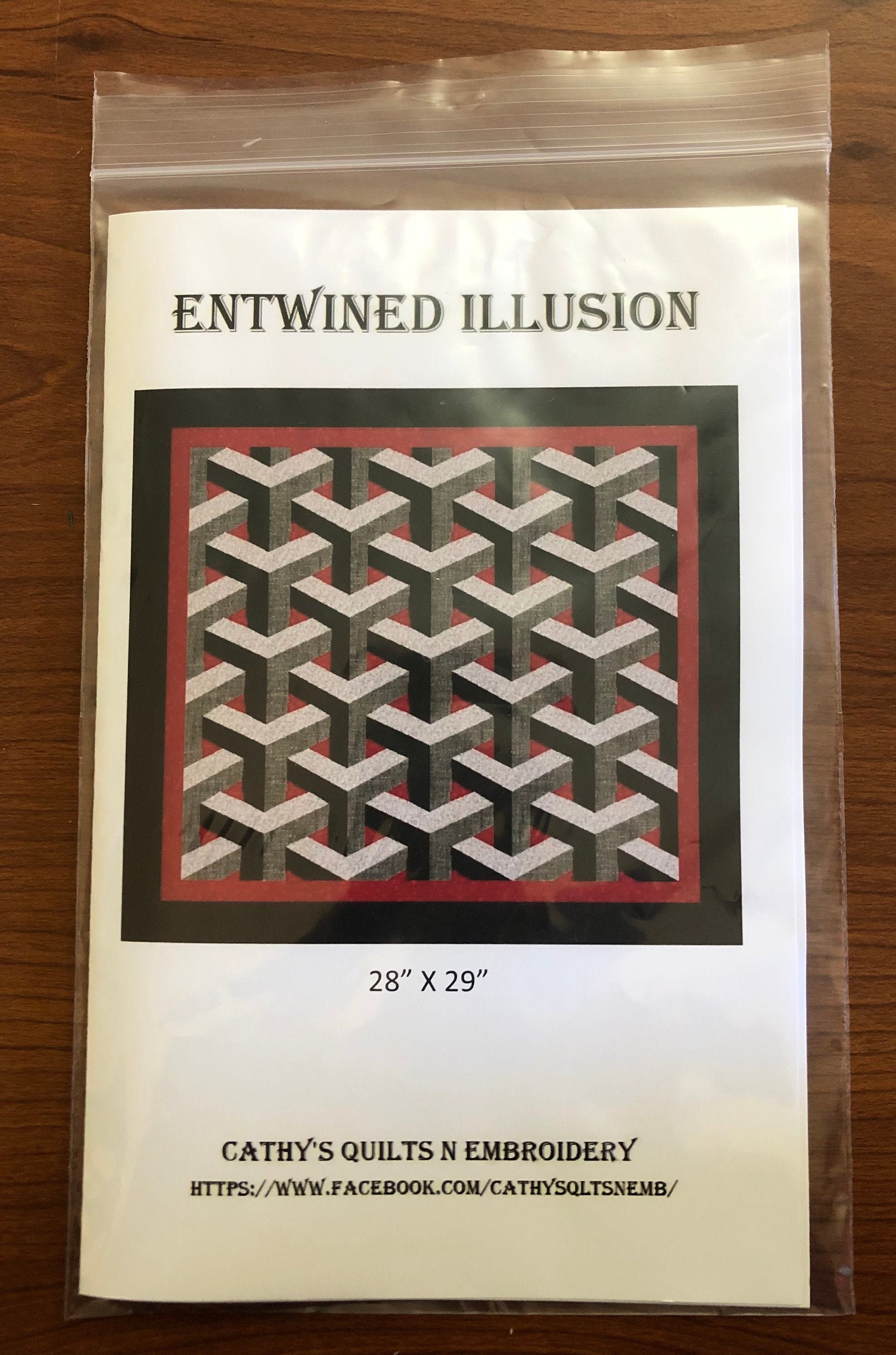 Entwined Illusion Wall Quilt Pattern (printed Pattern) - Etsy