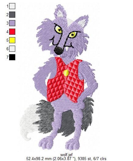 Three Little Pigs Machine Embroidery Design Set 4X4 - Etsy