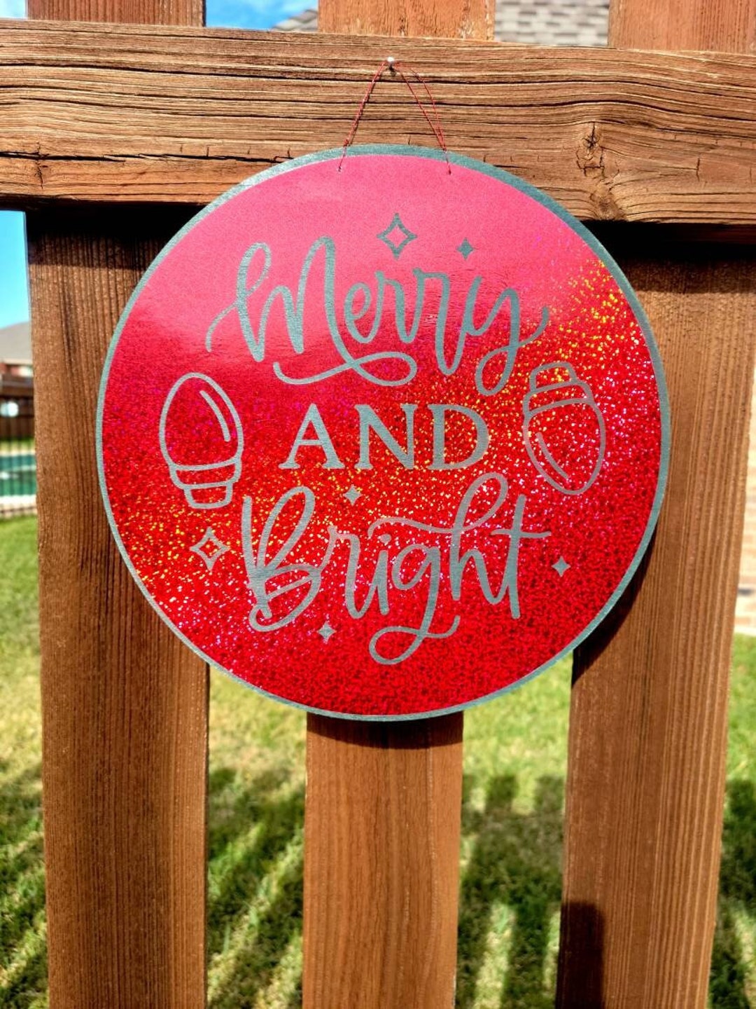 Christmas Wooden Round Signs - Etsy