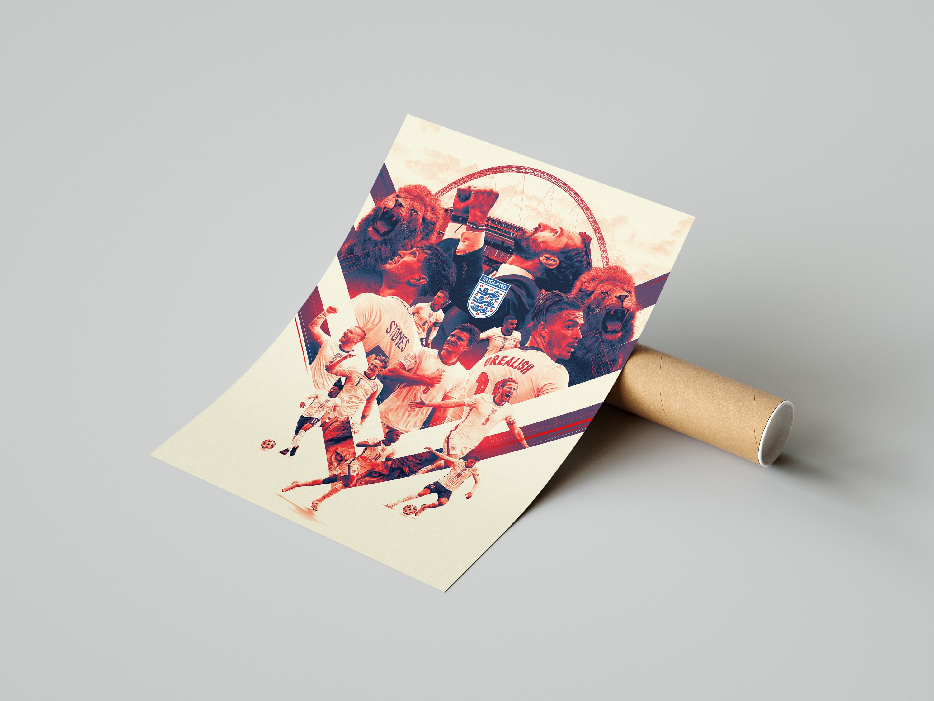 England National Football Team Poster England FC Euros 2020 - Etsy UK