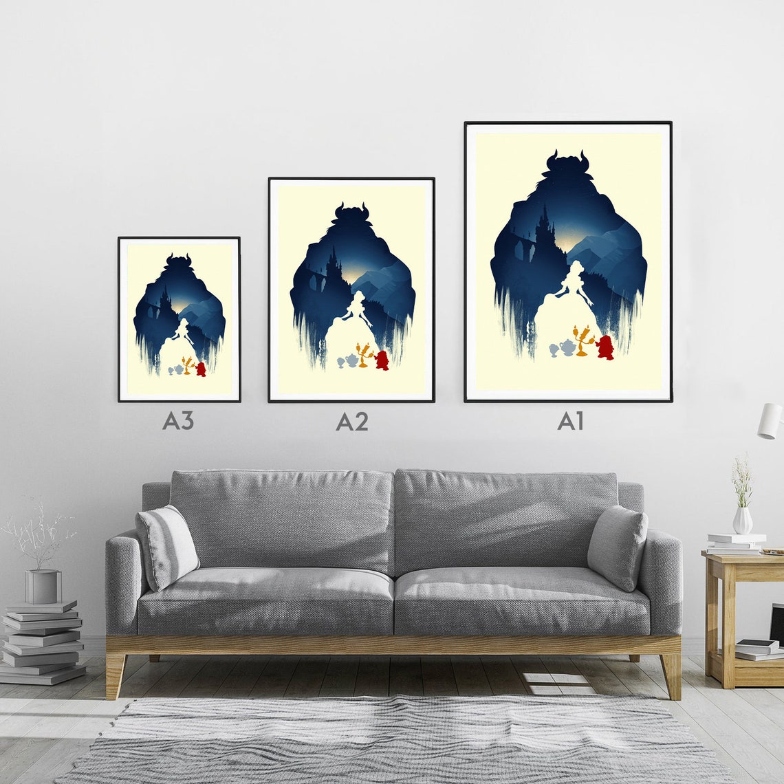 Disney Beauty and the Beast Poster Print - Etsy