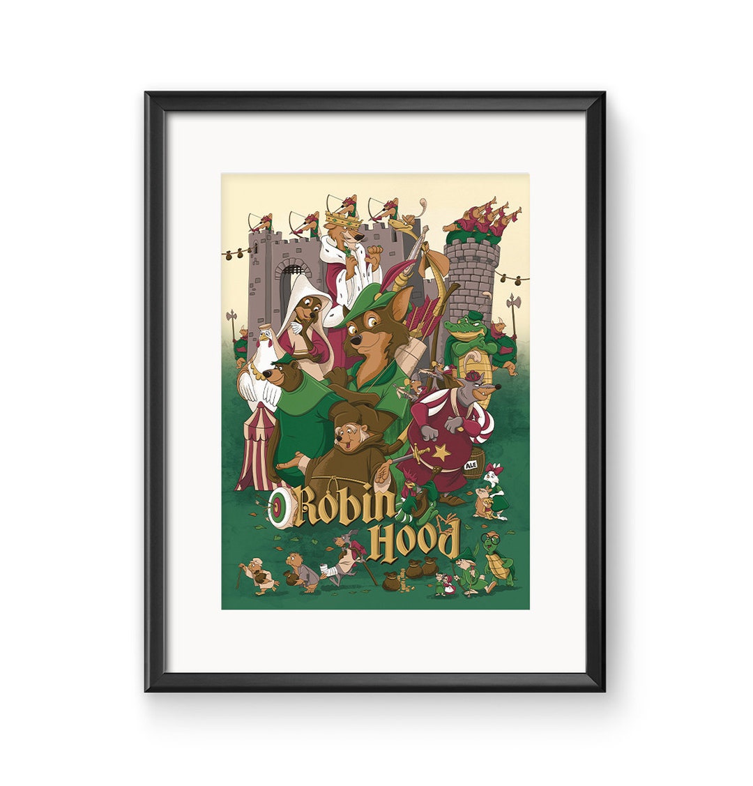 Disney Robin Hood Poster Print Etsy