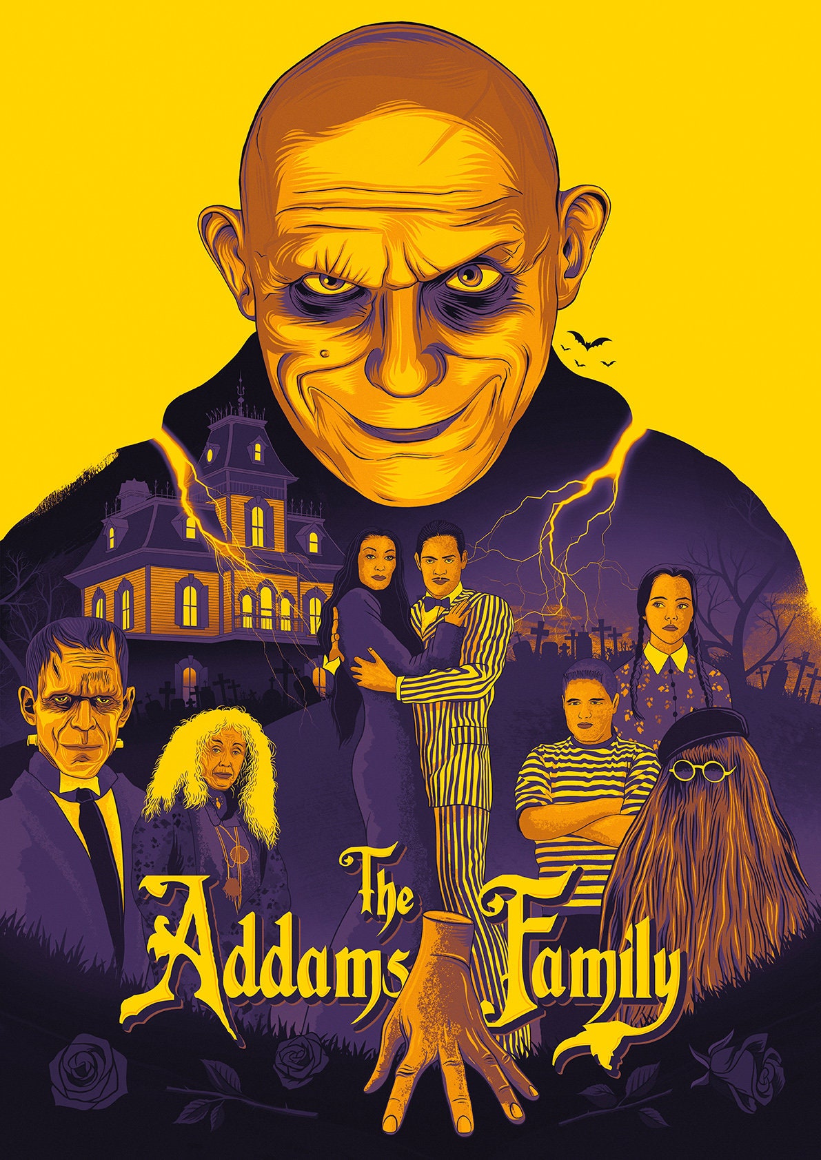 The Addams Family Poster Print - Etsy