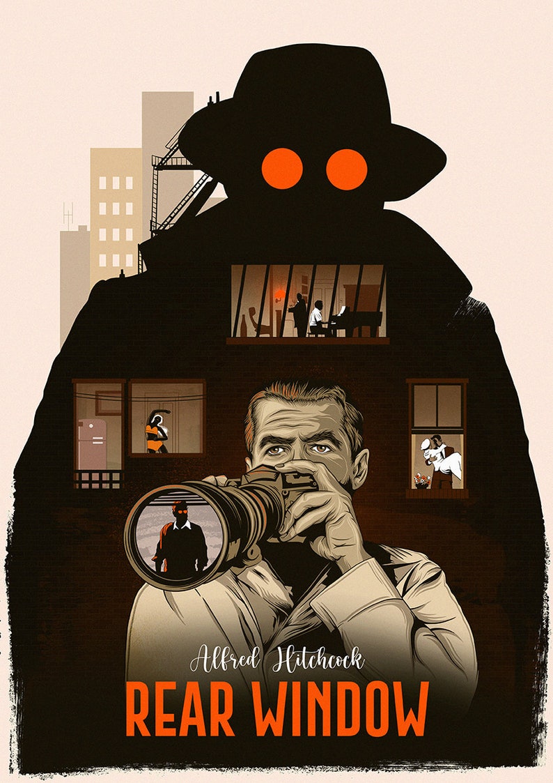Alfred Hitchcock Rear Window Poster Print - Etsy UK