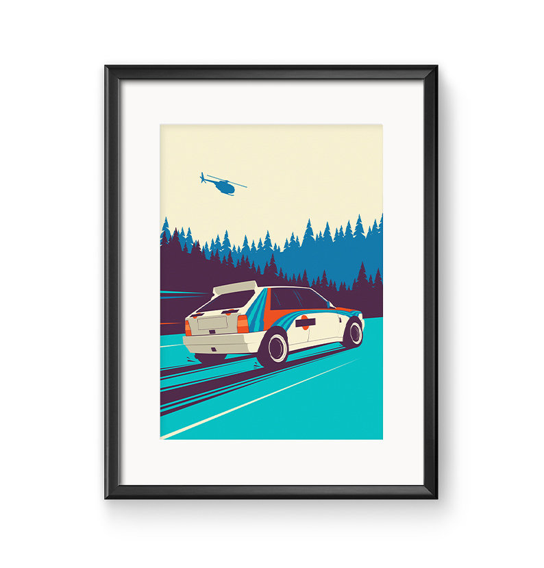 Classic Rally Cars Poster Print Group B Rally World Rally | Etsy