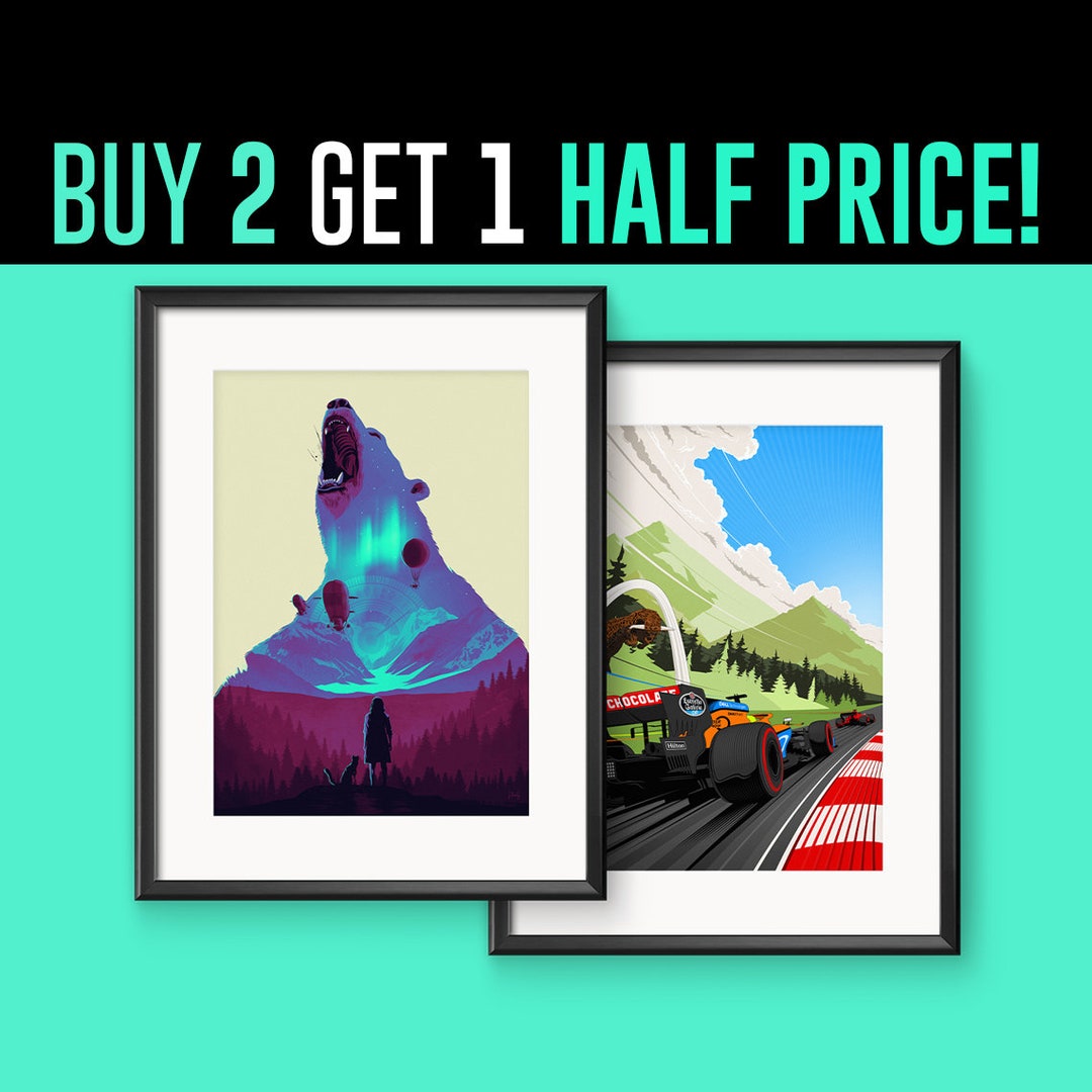 Buy Any 2 PRINTS and Get 2ND HALF PRICE Poster Print Deal - Etsy UK