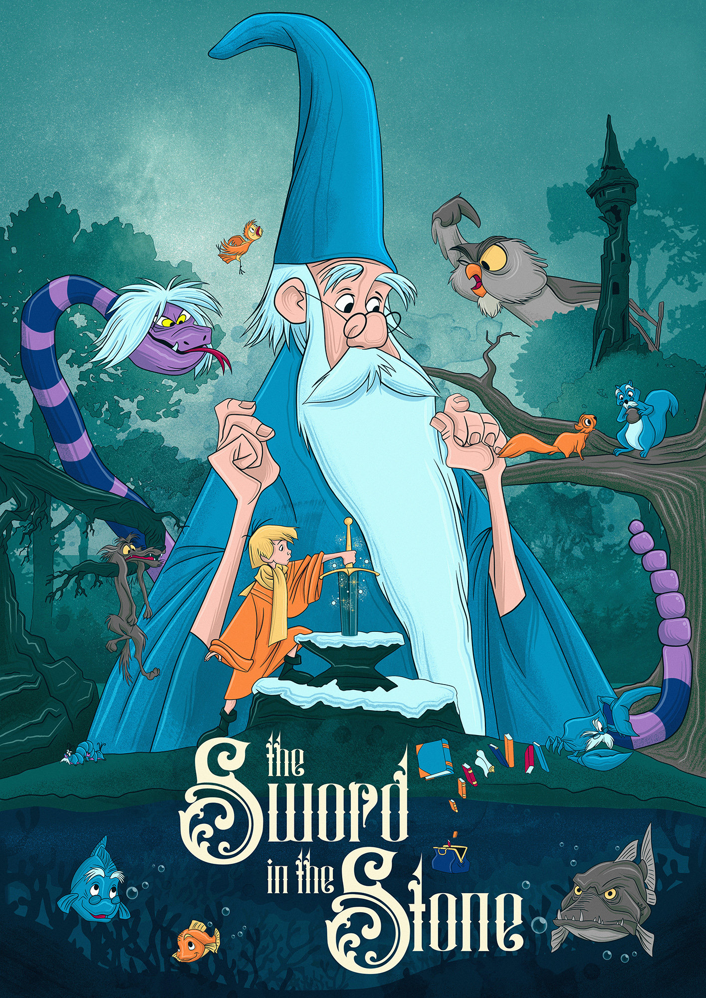 Disney the Sword in the Stone Poster Print - Etsy Hong Kong