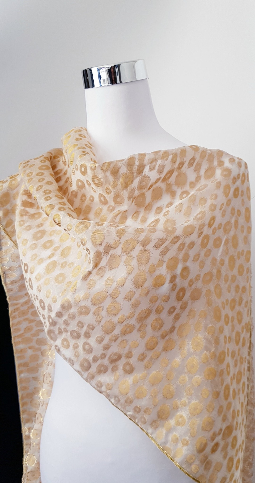 Gold Shawl. Gold Wrap. Gold Scarf. Gold Cover Up. Gold Wedding Shawl ...