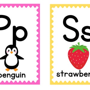 Printable Alphabet Flashcards - Etsy