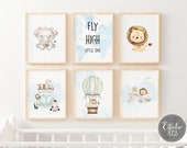 Safari Animals Clipart Fly High Little One Doodle Animal Clip - Etsy