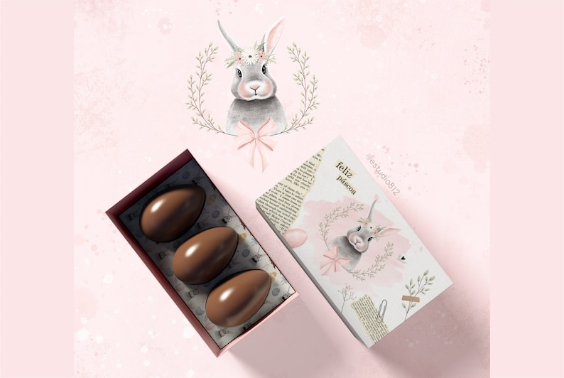 Magic Easter Clipart, Bunny Digital Clipart - Etsy